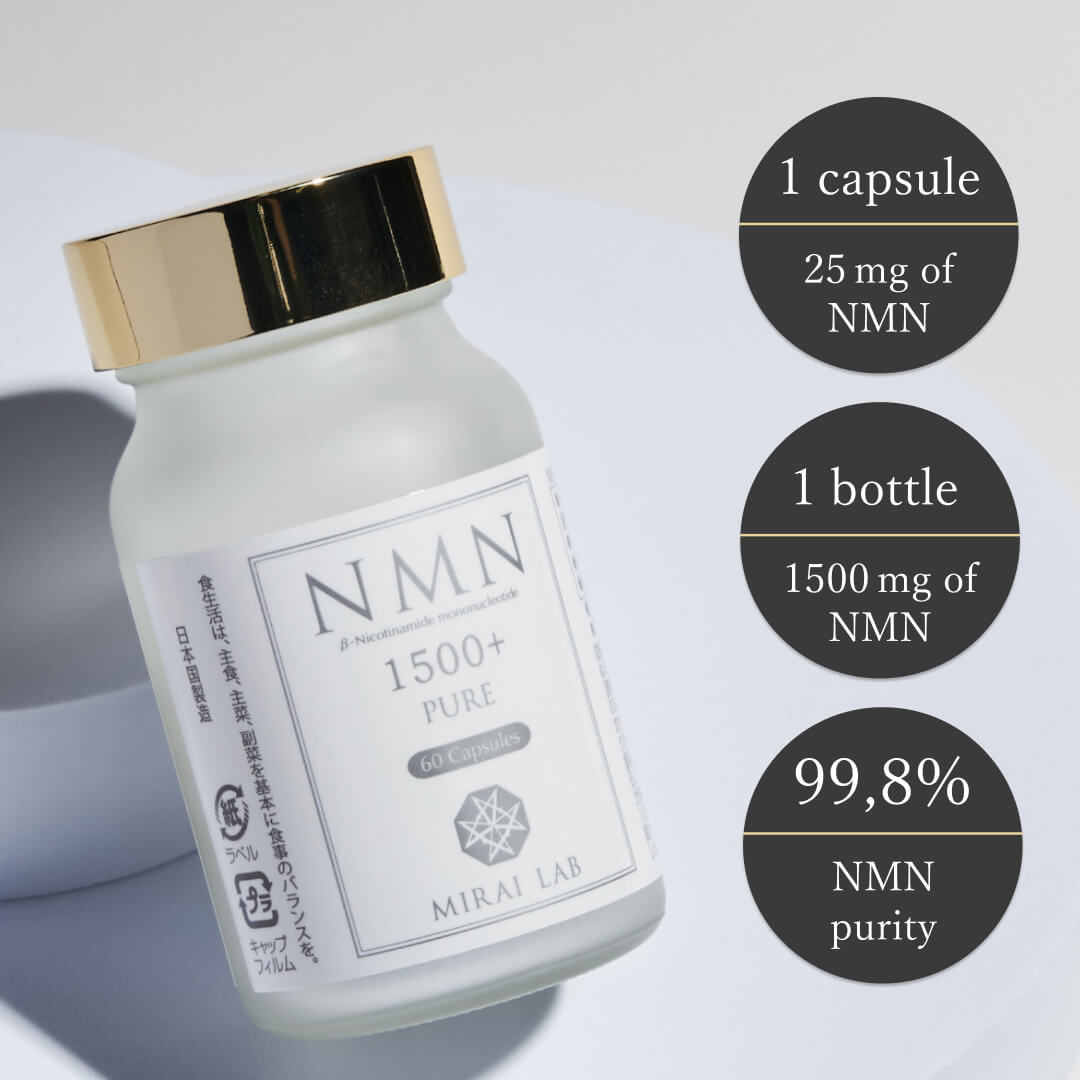 NMN 1500 Pure Plus (60 capsules) - Mirai Lab's NMN Supplements